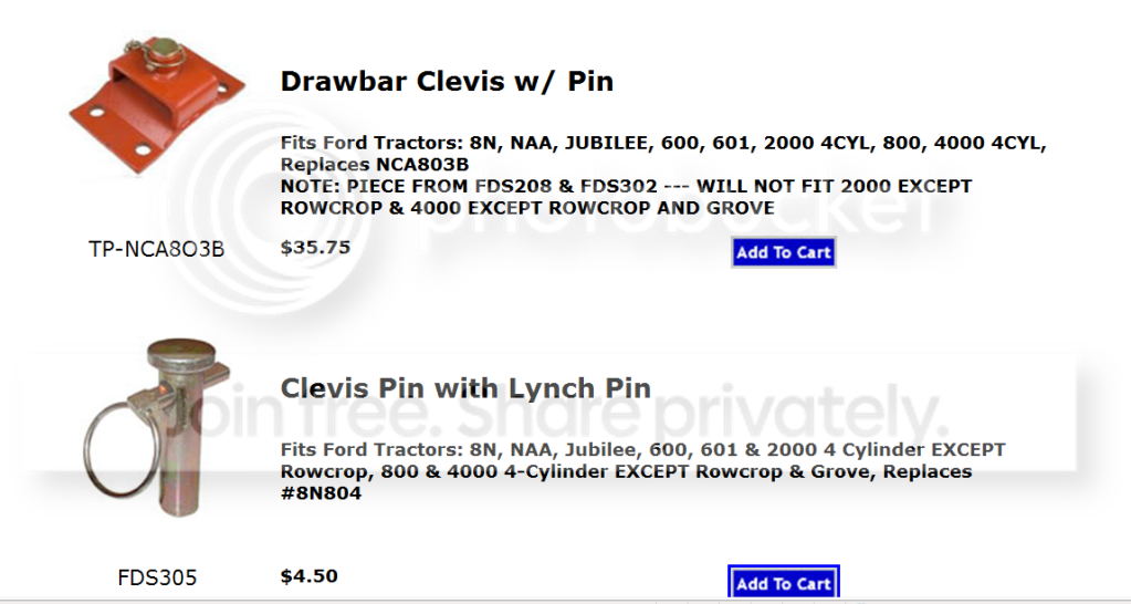 Diameter of the pin that fits Swinging Drawbar Clevis | Yesterday's ...