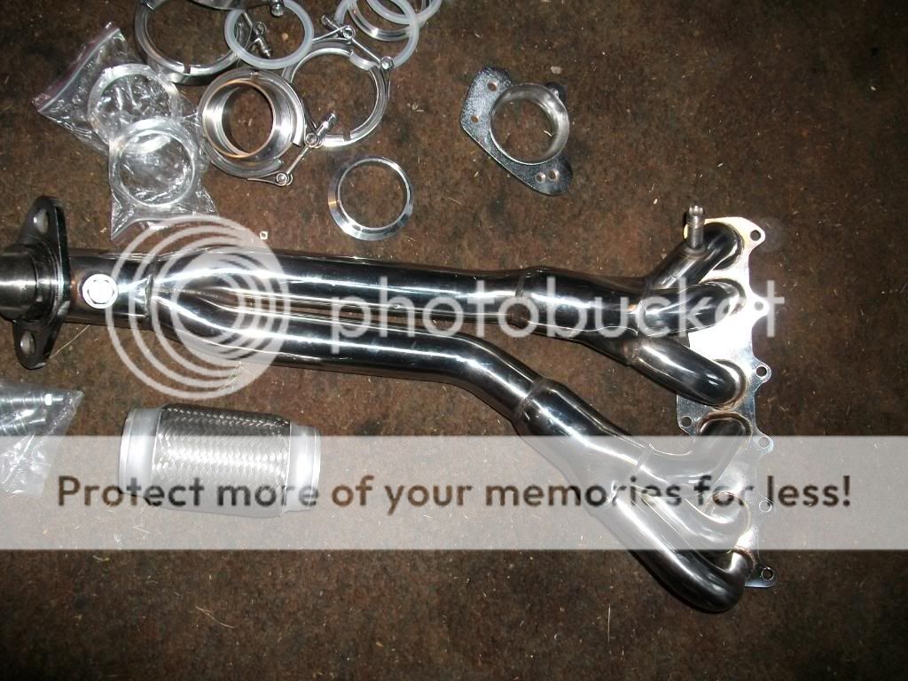 FS vr6 tubler header, (4) 2.5" vbands, 2.5" flex joint | VW Vortex ...