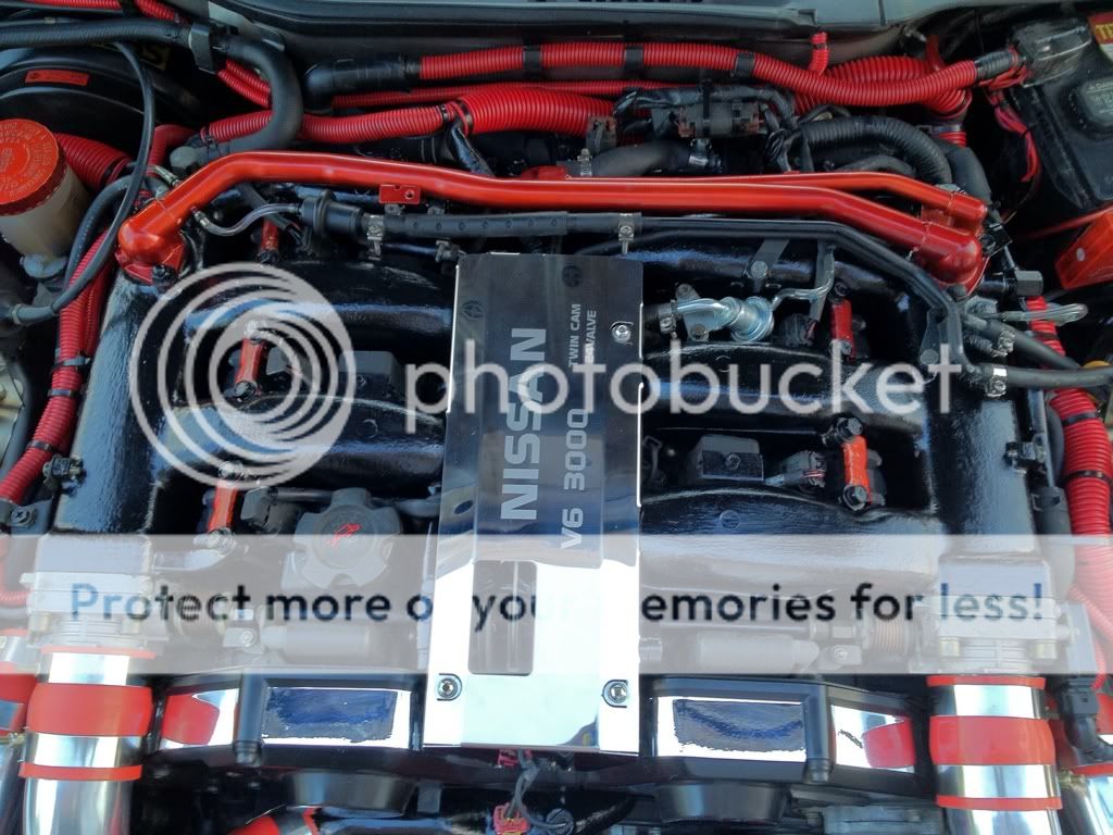 Lovenpain's Project 7: Engine Bay-Wire Loom & plenum paint - Nissan ...